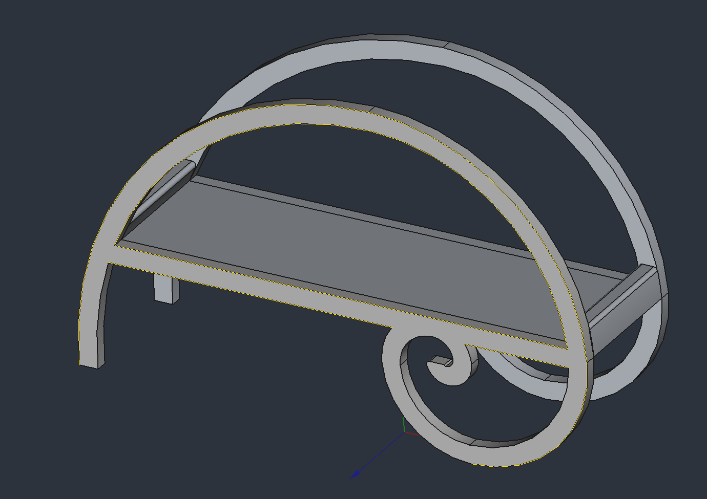 Golden spiral stand by Pandacorn | Download free STL model | Printables.com