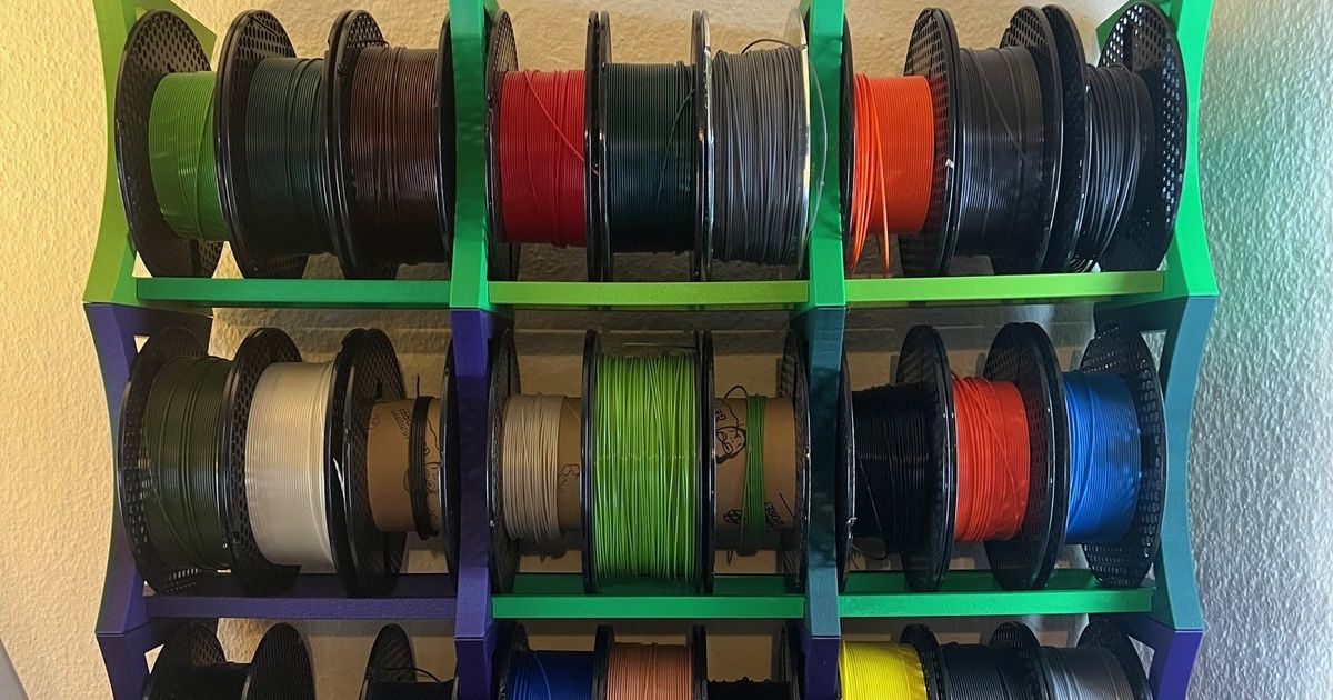 modular/stackable filament rack by JaNeeIssKlar | Download free STL ...