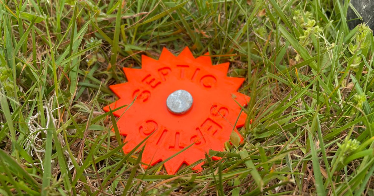 Septic lawn marker by Schrockwell | Download free STL model ...