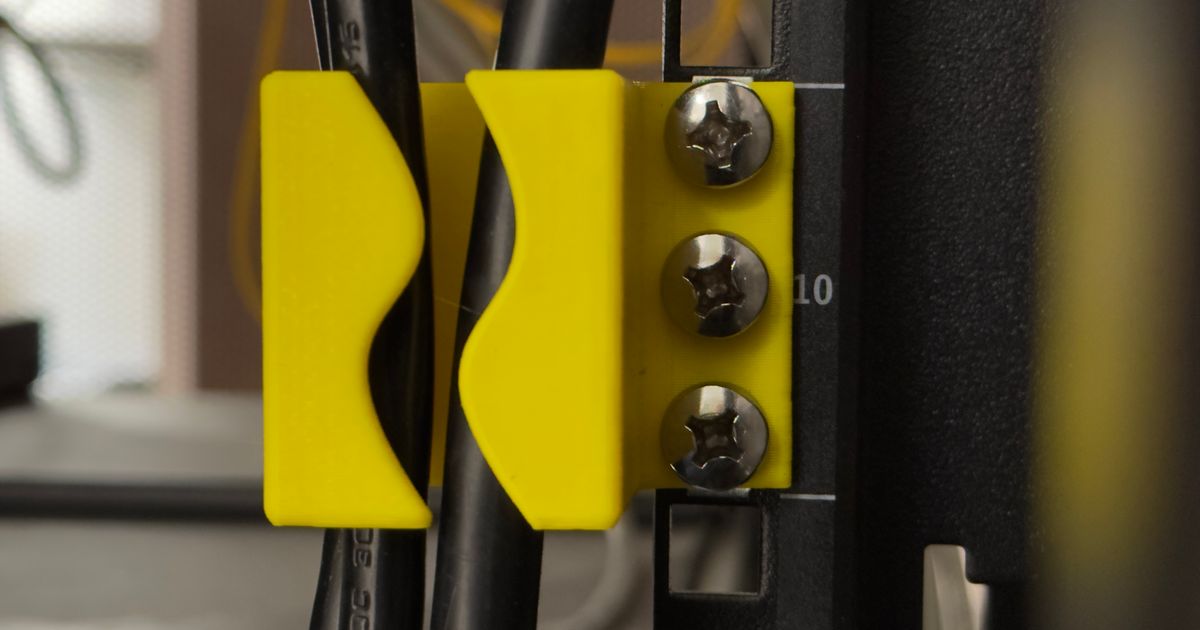 1U Server Cable Manager by NurgleTWH | Download free STL model ...