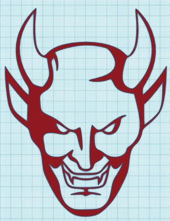 HORNED DEVIL - WALL ART by Ogama Industries | Download free STL model ...