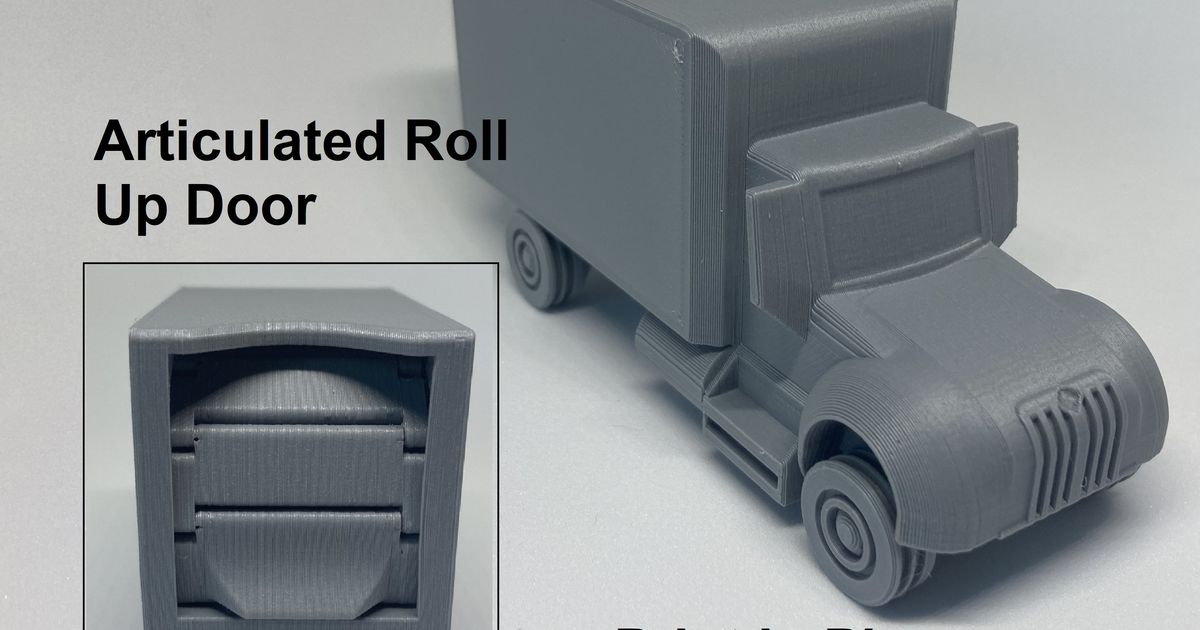 Articulated Box Truck (Print in Place) par D3D | Téléchargez ...