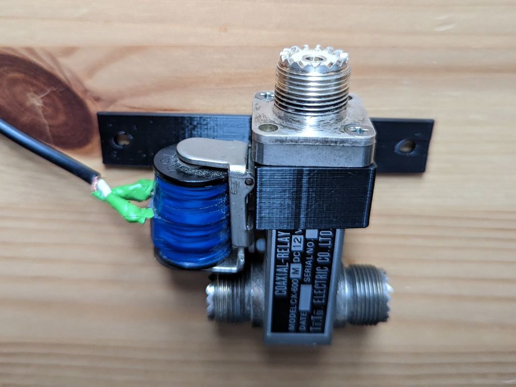 CX-600 Coaxial-Relay Wall Mount by DK1MI | Download free STL model ...