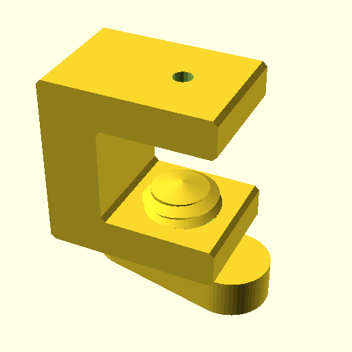 Customizable Table Plate Bracket C-Clamp by Yann Büchau | Download free ...