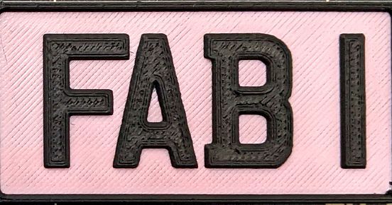 Thunderbirds - FAB 1 Number Plate by Delta Whiskey | Download free STL ...