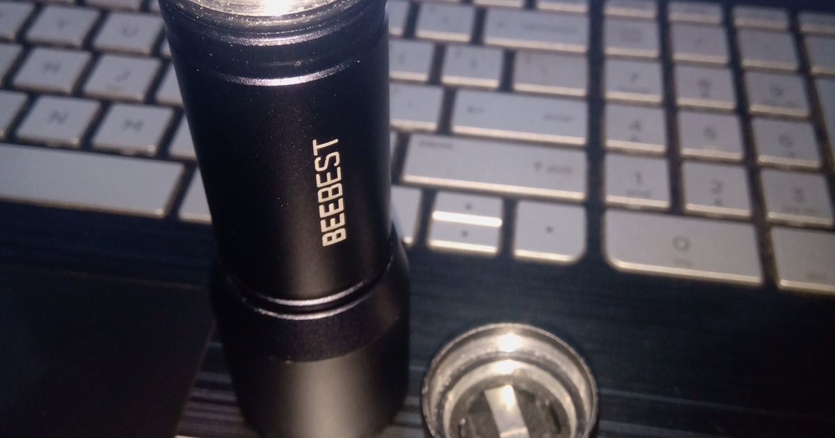 Beebest F1 flashlight 18650 - 22650 rechargable battery fit with new switch holder by FatigMaker ...