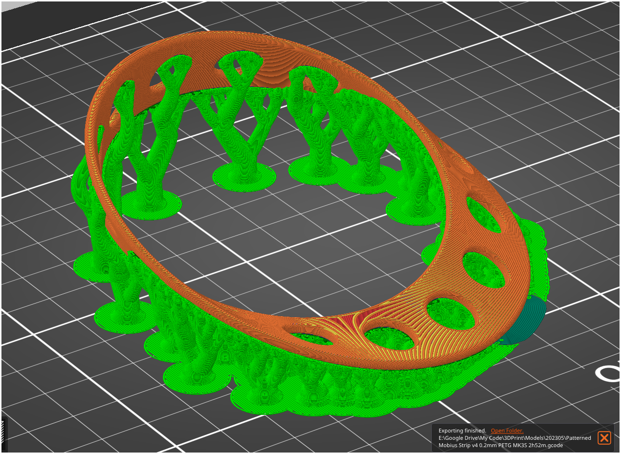 Möbius Strips with Organic Supports by Philippe Lacoude | Download free ...
