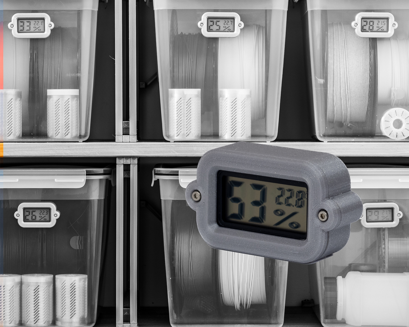 DRY BOX HYGROMETER MOUNT by Peter H | Download free STL model ...