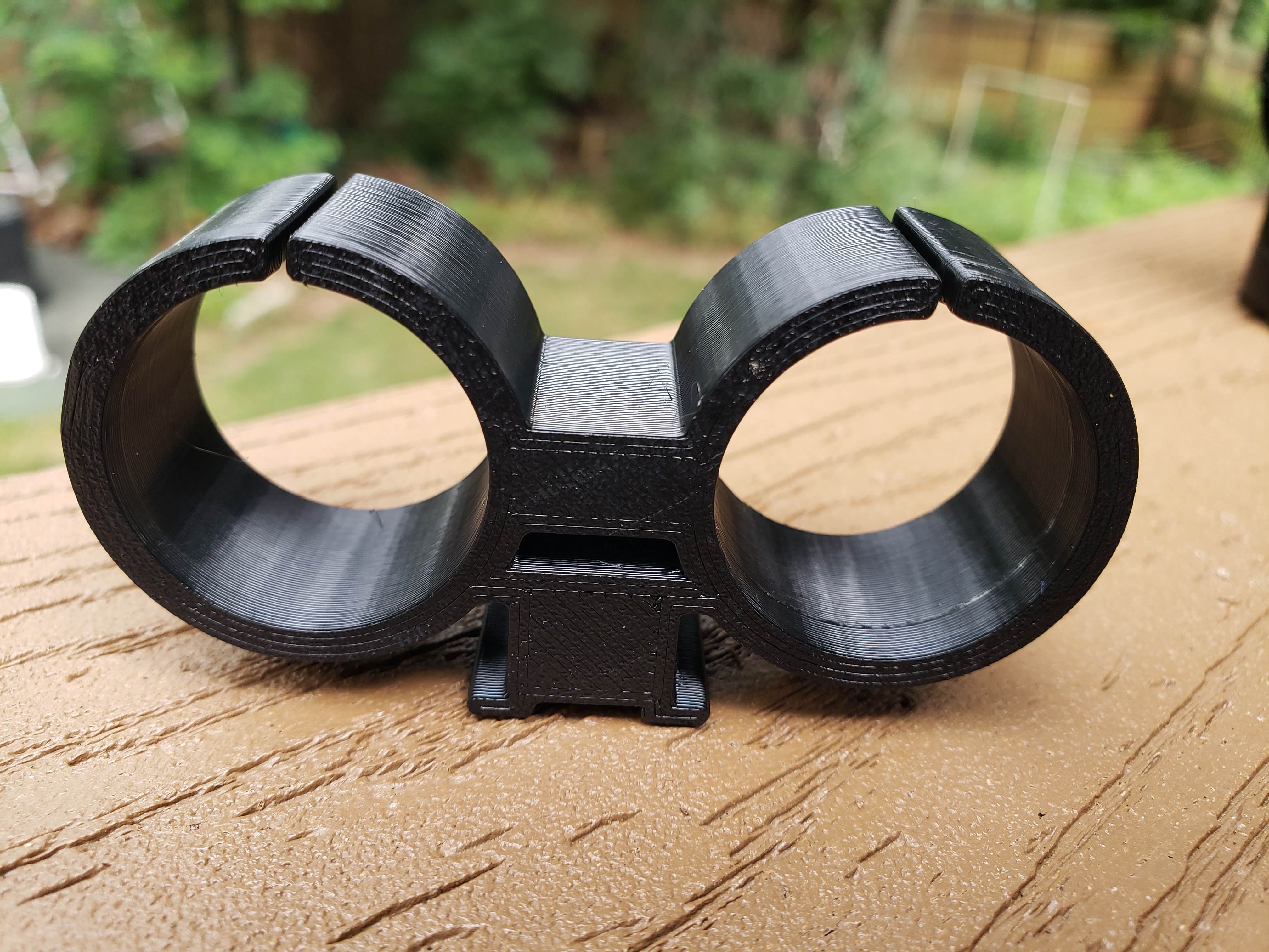 Double flashlight mount for camera by Eric | Download free STL model ...