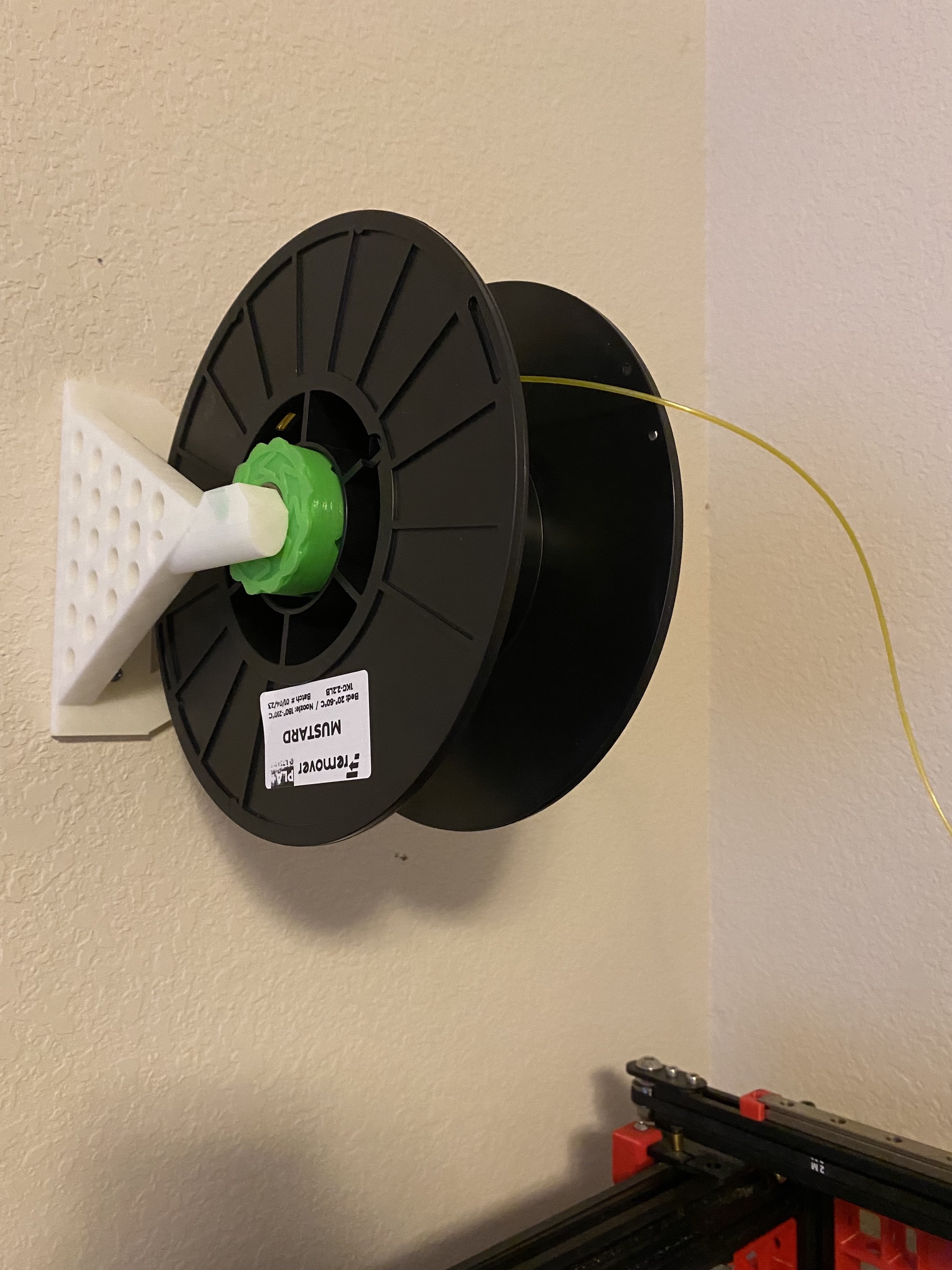 wall mounted auto rewind spool holder by ronjl | Download free STL ...
