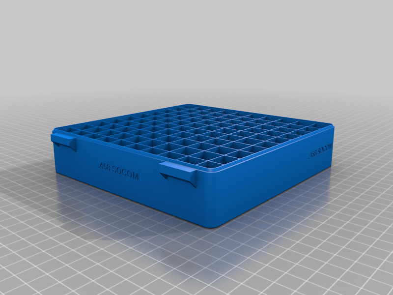 .458 SOCOM, Double Snap Latch, PIP Hinge Modular Ammo Box by brass_ring ...
