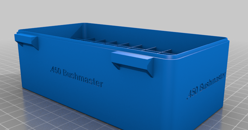 .450 Bushmaster, Double Snap Latch Modular Ammo Box by brass_ring ...