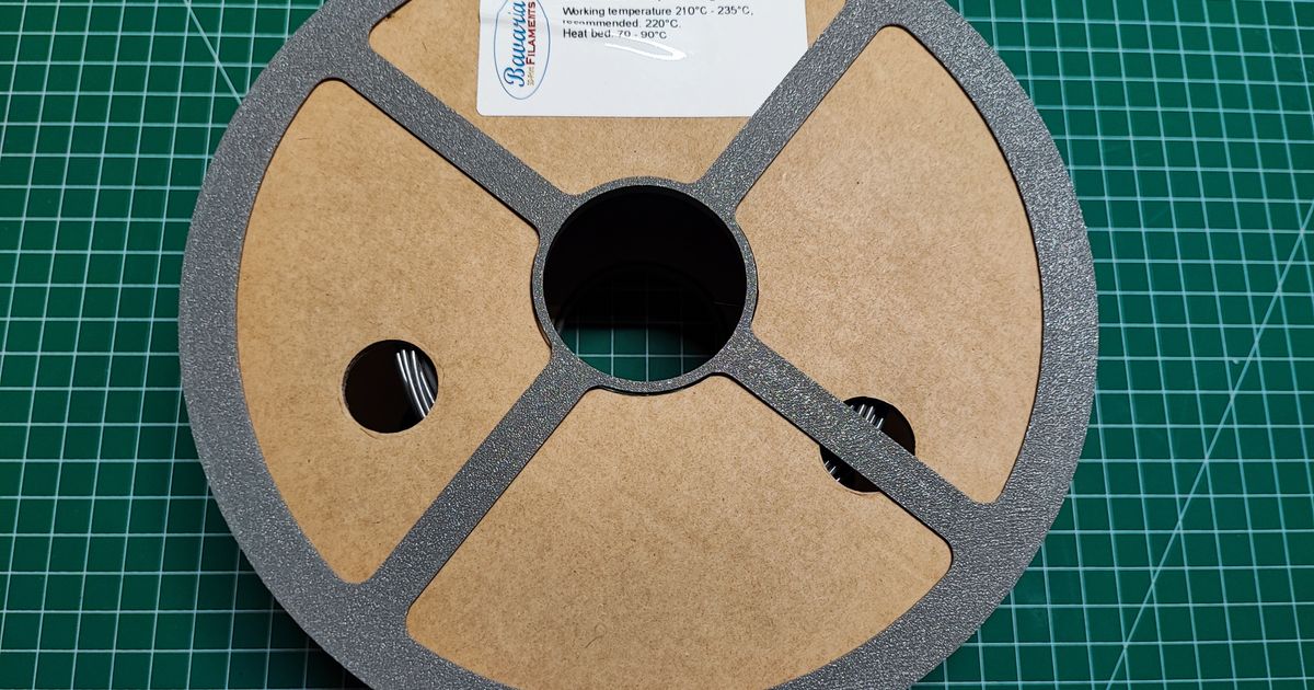 Plastic ring for cardboard filament spools by w3rN42 | Download free ...