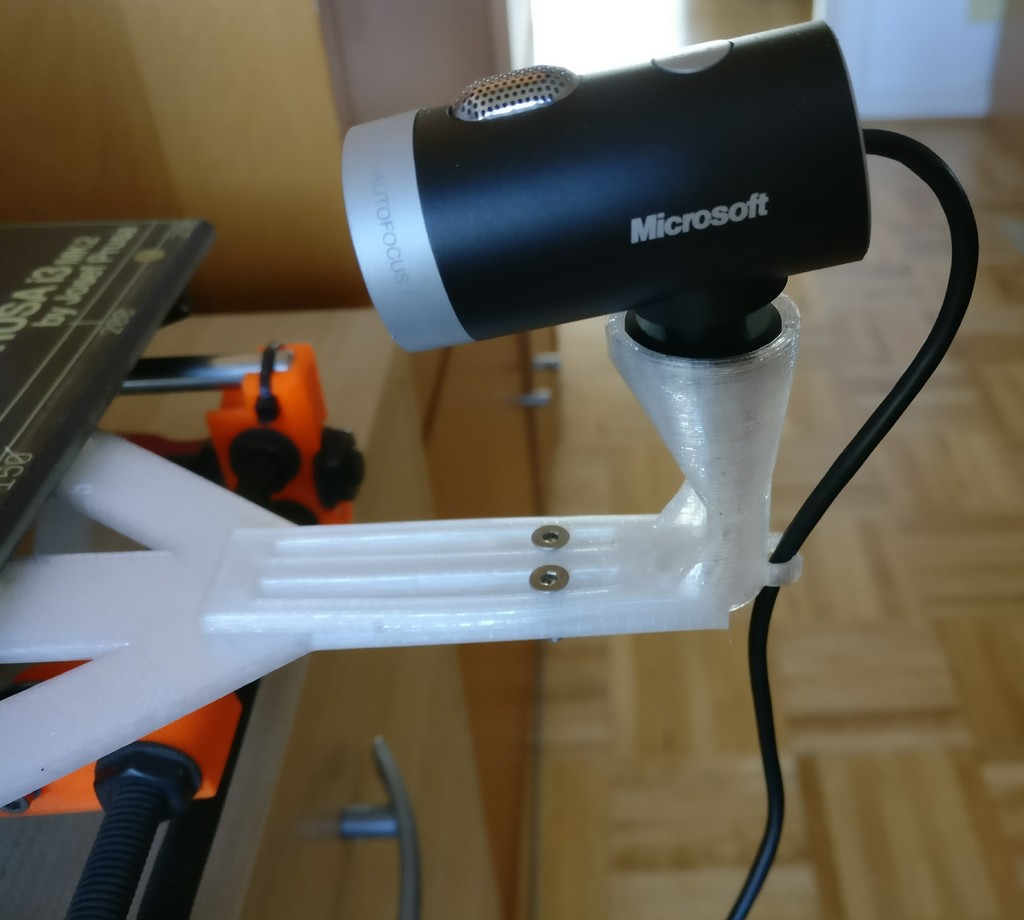 Microsof lifecam camera mount by Daniel | Download free STL model ...