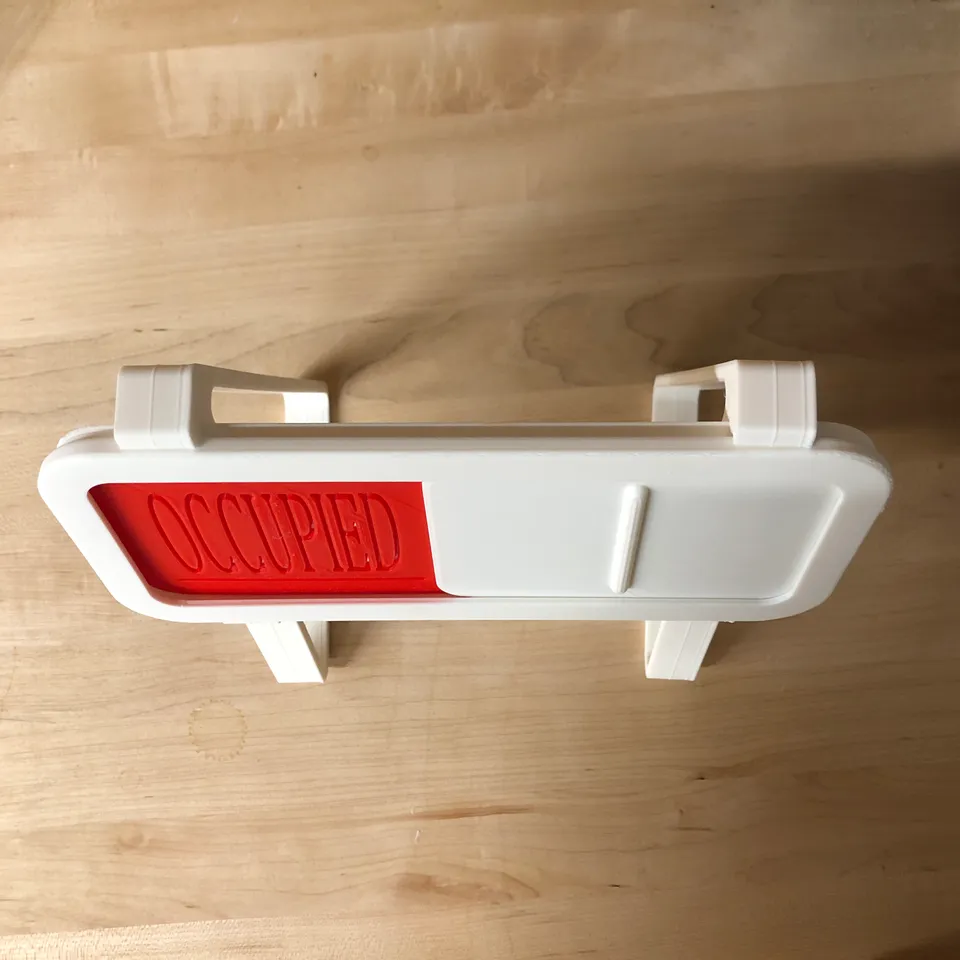 Bathroom Slider [Vacant-Occupied Sign] by annieuu | Download free STL ...