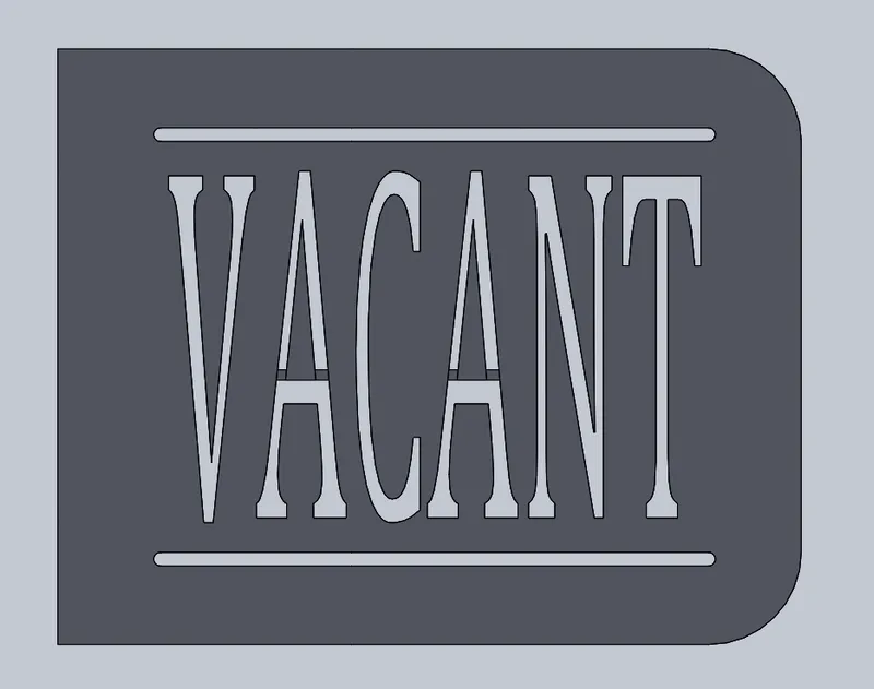 Bathroom Slider [Vacant-Occupied Sign] by annieuu | Download free STL ...