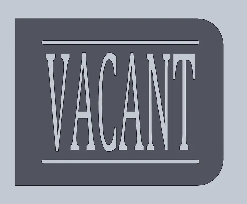 Bathroom Slider [Vacant-Occupied Sign] by annieuu | Download free STL ...