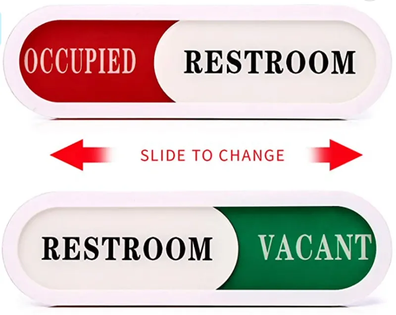 Bathroom Slider [Vacant-Occupied Sign] by annieuu | Download free STL ...