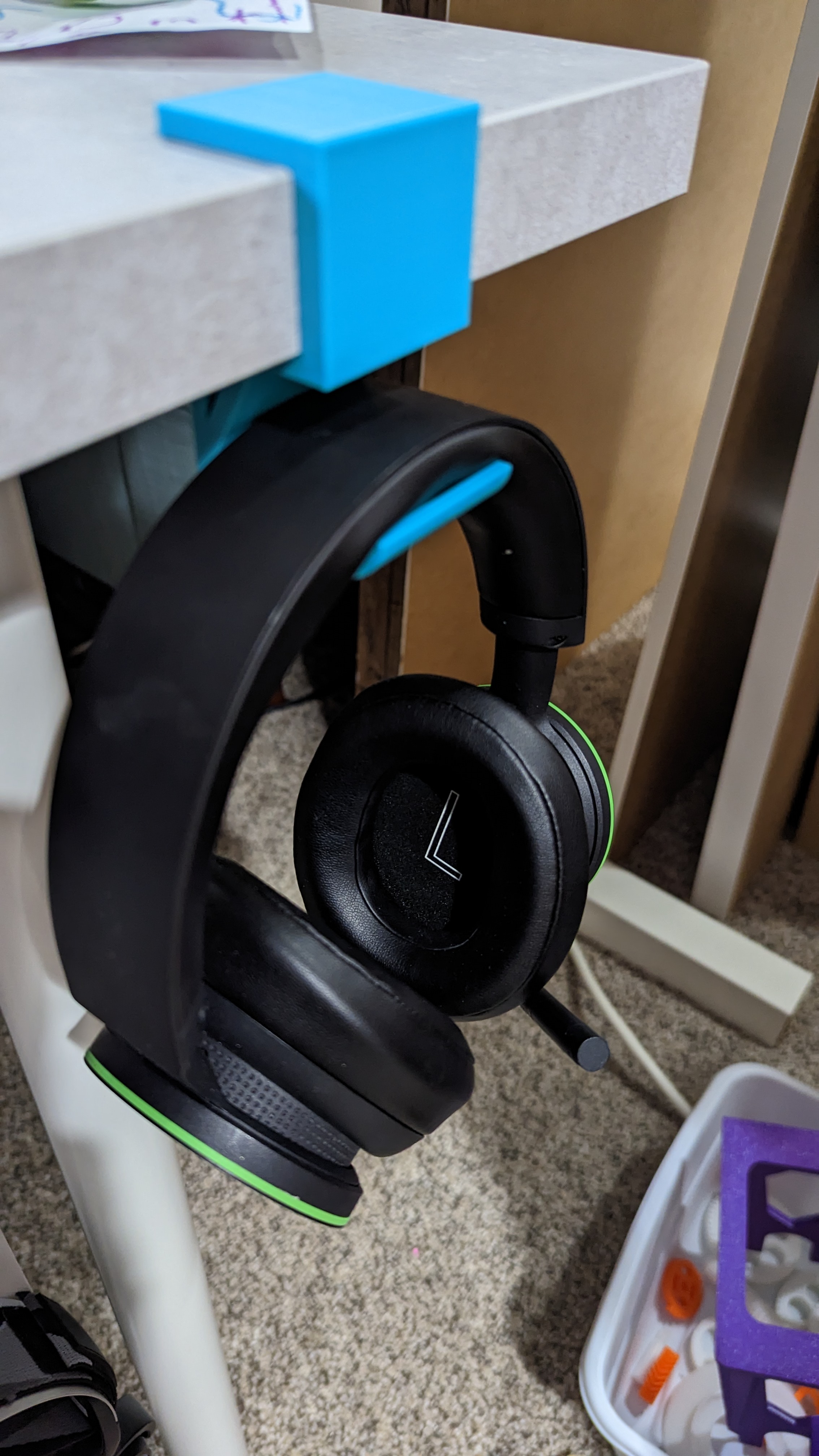 Ikea Desk Countertop Headphone Hook Ekbacken By Nathan Holtz Download Free Stl Model
