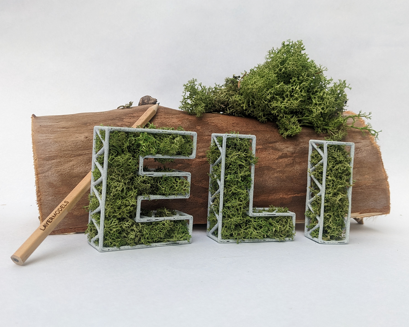 Moss Letters for names by LayerModels | Download free STL model ...