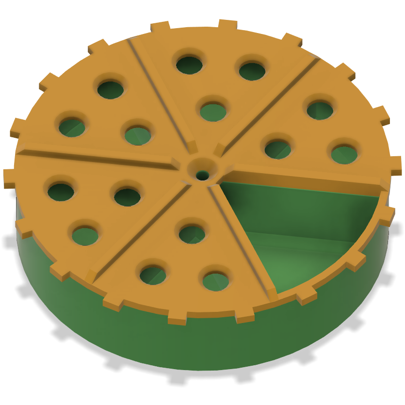 "The Cheese Wheel" - Rodent Food Toy by mgetz | Download free STL model ...