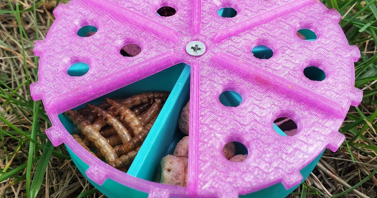 "The Cheese Wheel" - Rodent Food Toy by mgetz | Download free STL model ...