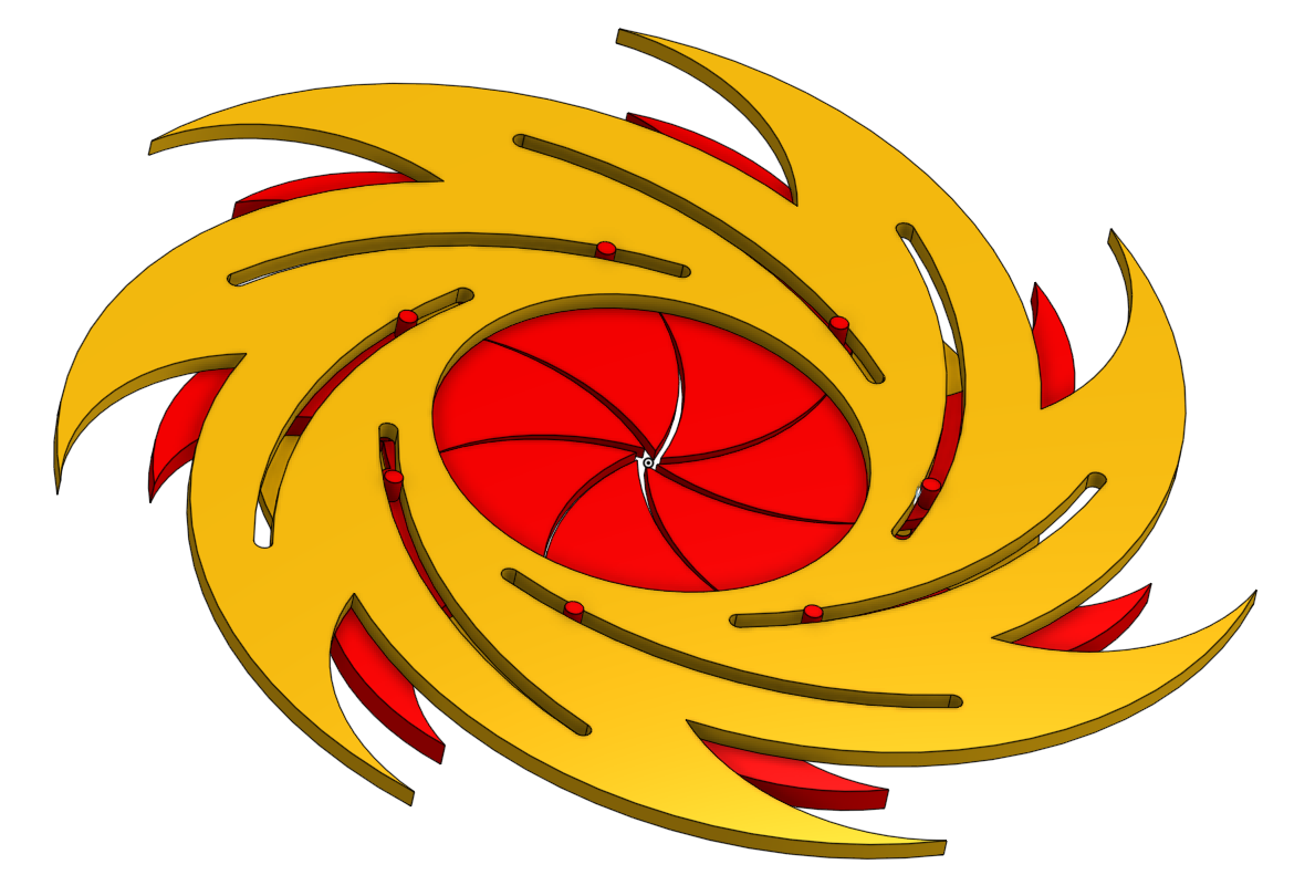 Seven Rays Spiral Iris by maxminh | Download free STL model ...