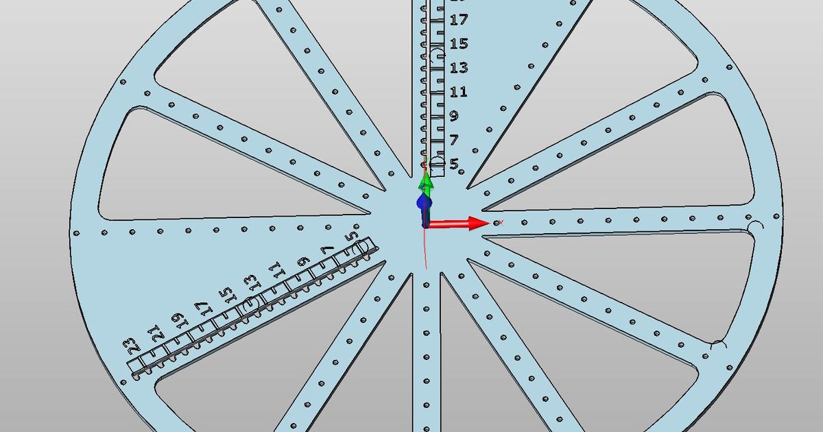 Clock face template (for placing hours signs) by Hrumque | Download ...