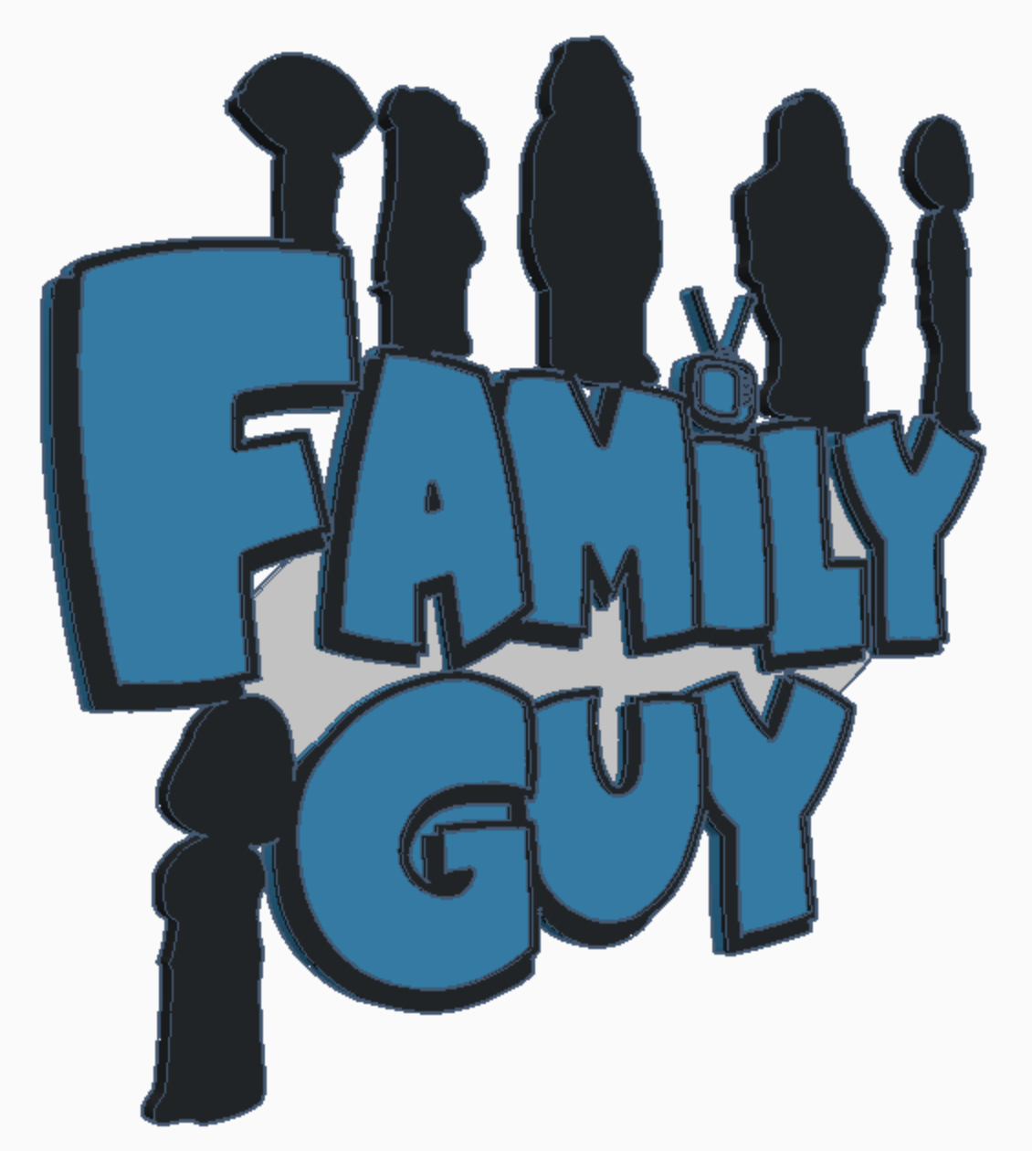 Family Guy Logo Sign by te.3D | Download free STL model | Printables.com