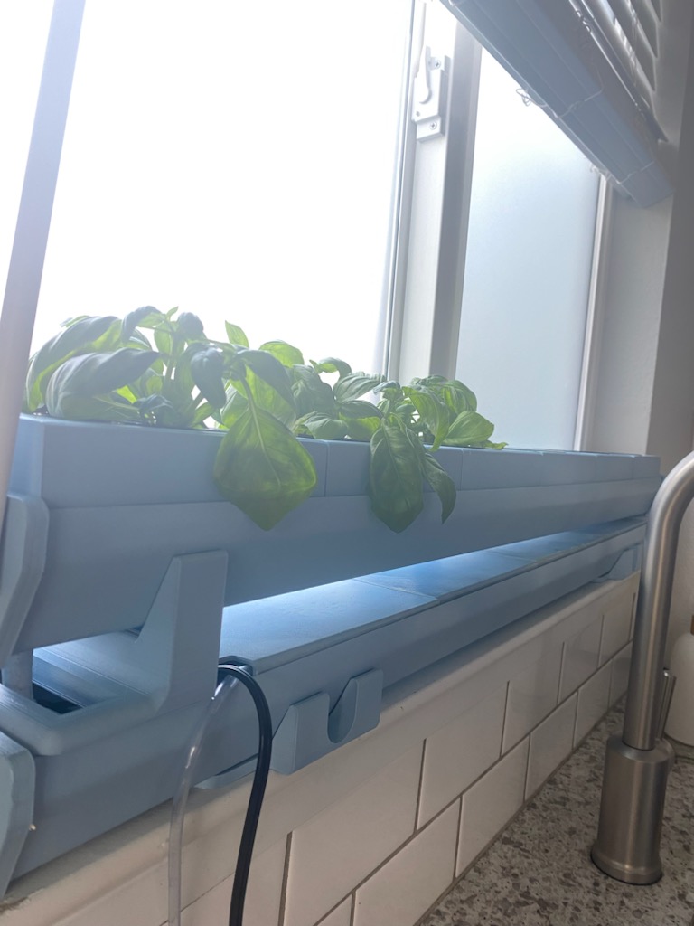 Windowsill Mini NFT Hydoponic System by KG | Download free STL model ...