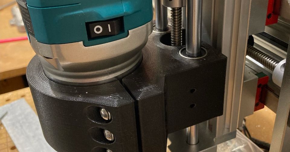 Makita RT0701 bracket for Genmitsu CNC 3020 by treyd | Download free ...