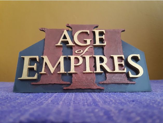 Age of Empires III Logo by Astlandian | Download free STL model ...