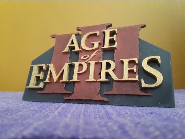 Age of Empires III Logo by Astlandian | Download free STL model ...