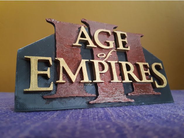 Age of Empires III Logo by Astlandian | Download free STL model ...