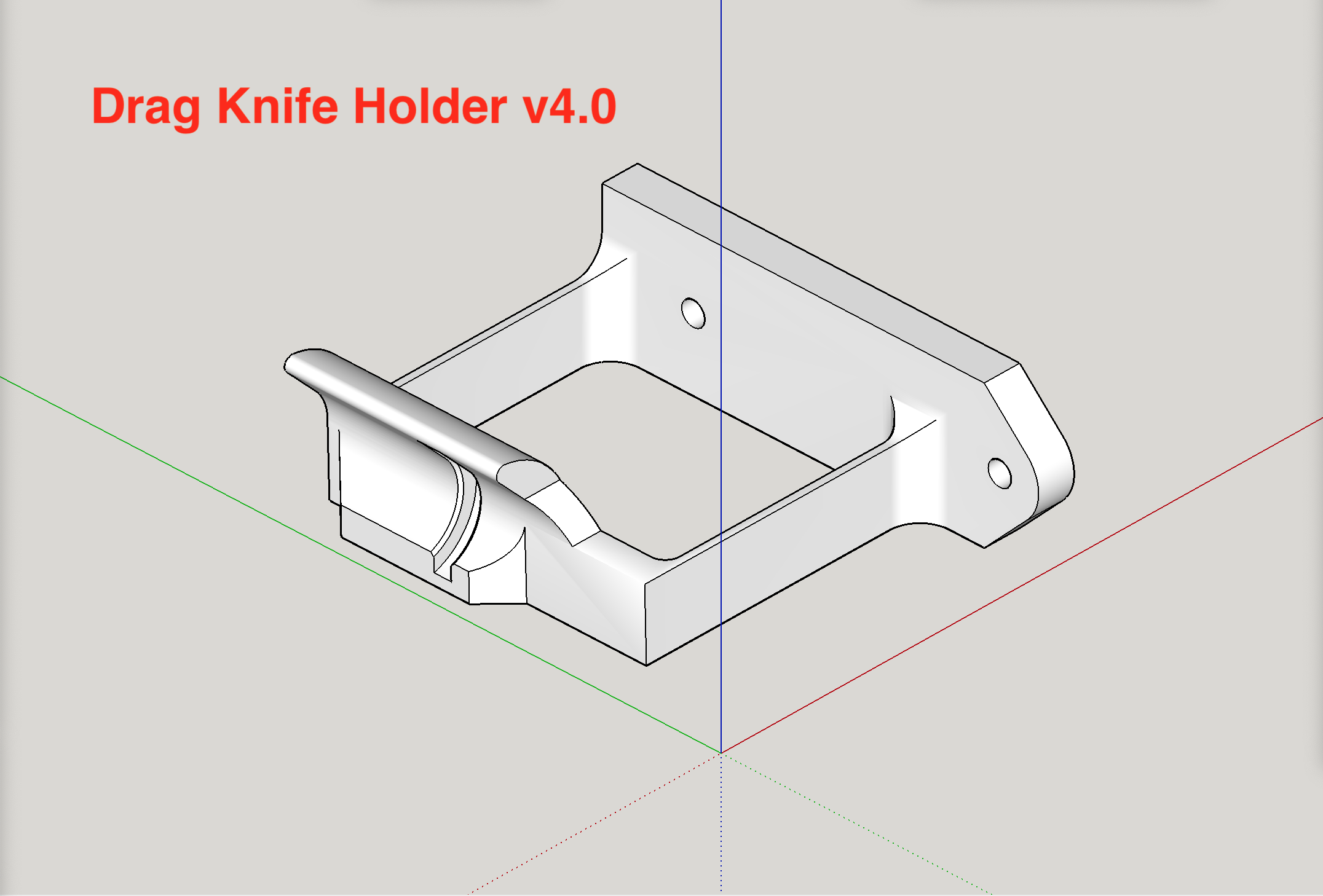 LowRider 3 CNC - Add-on - KINEMATIC Drag Knife Holder v4.0 - 1.0mm ...