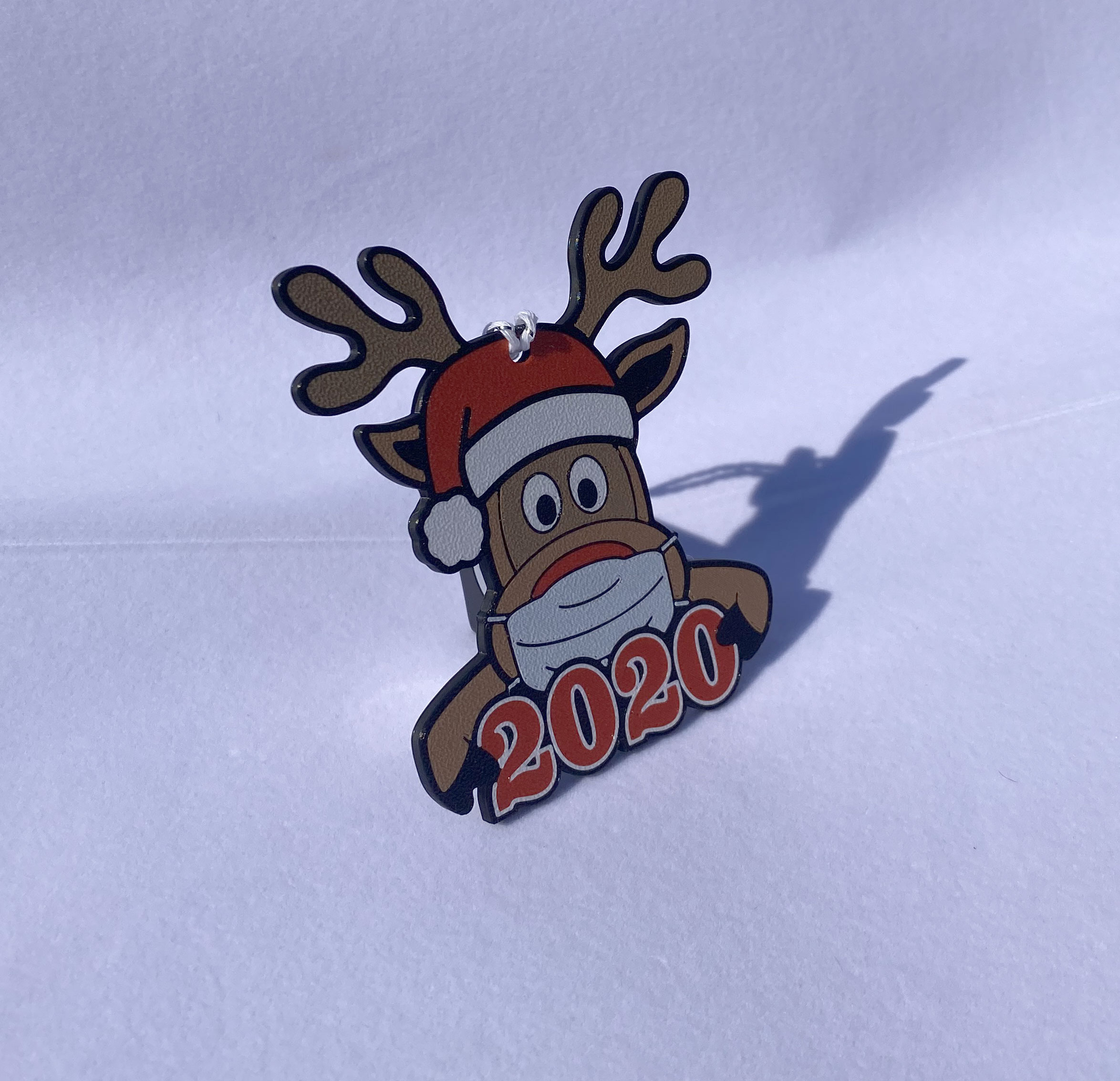 Rudolph face mask ornament by atxkev | Download free STL model ...