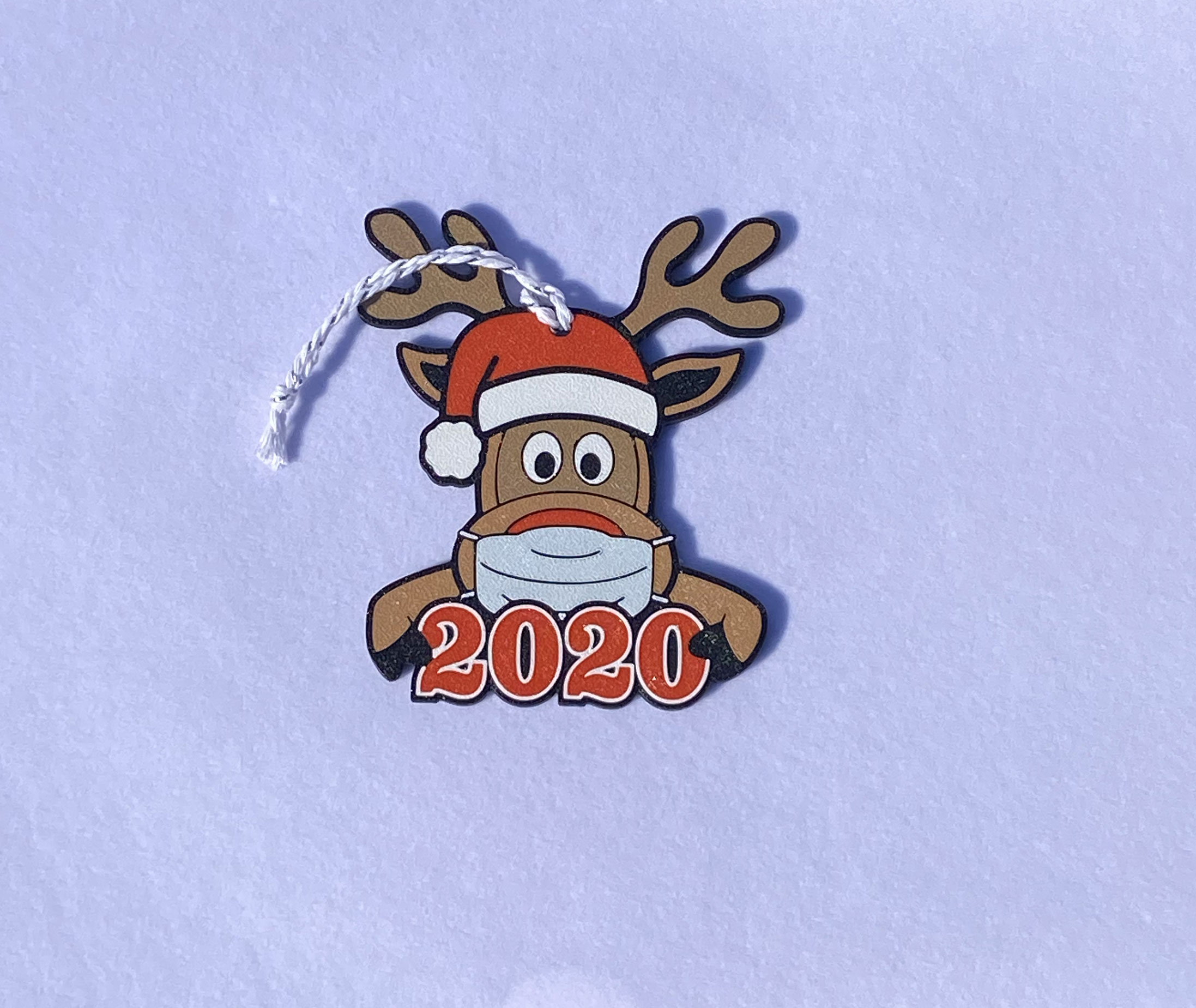 Rudolph face mask ornament by atxkev | Download free STL model ...