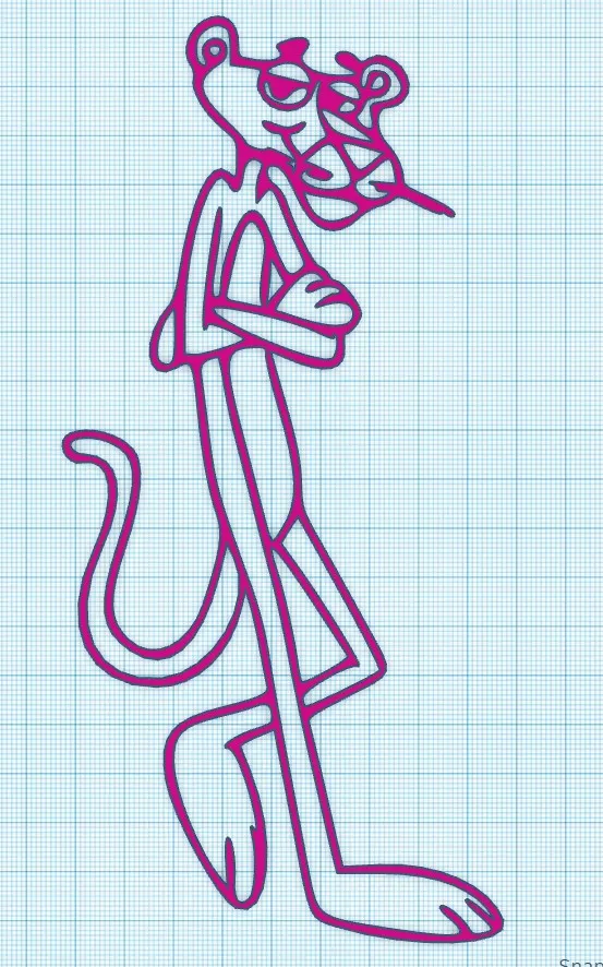 Pink Panther (2)- wall art by Ogama Industries | Download free STL ...