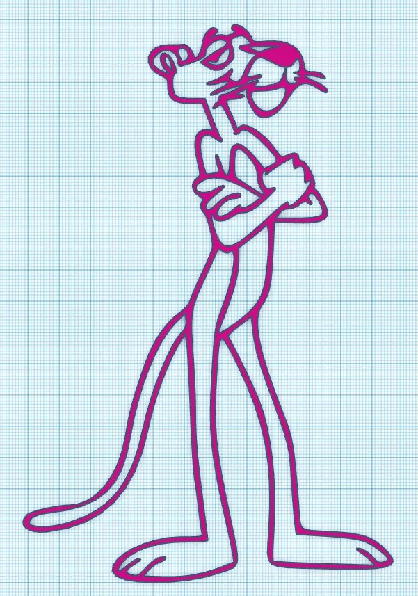 Pink Panther - wall art by Ogama Industries | Download free STL model ...