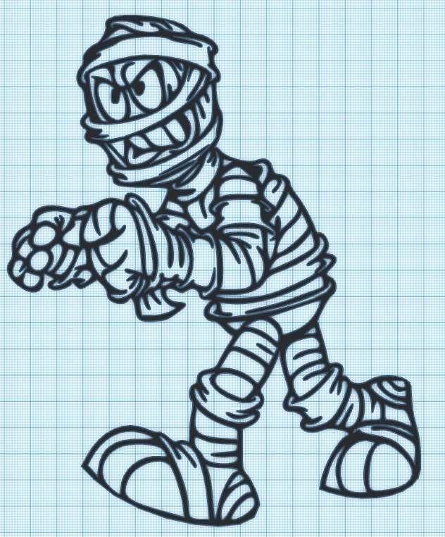 mummy - teeth - wall art by Ogama Industries | Download free STL model ...