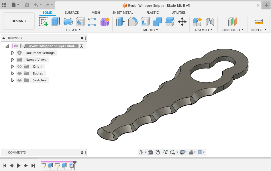 Ryobi Whipper Snipper Blade by JohnV | Download free STL model ...
