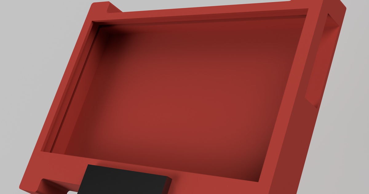 7 Inch screen case with stand by asafian | Download free STL model ...