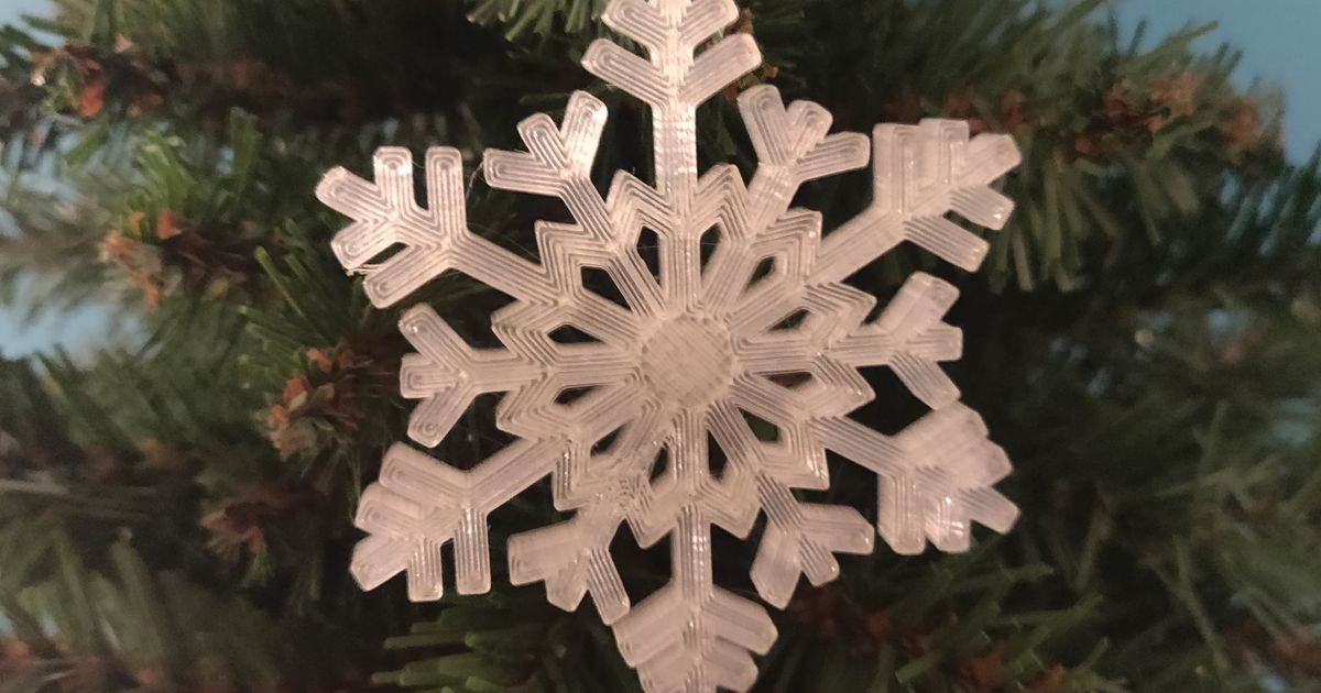 snowflake Christmas tree decoration by Pieter | Download free STL model ...