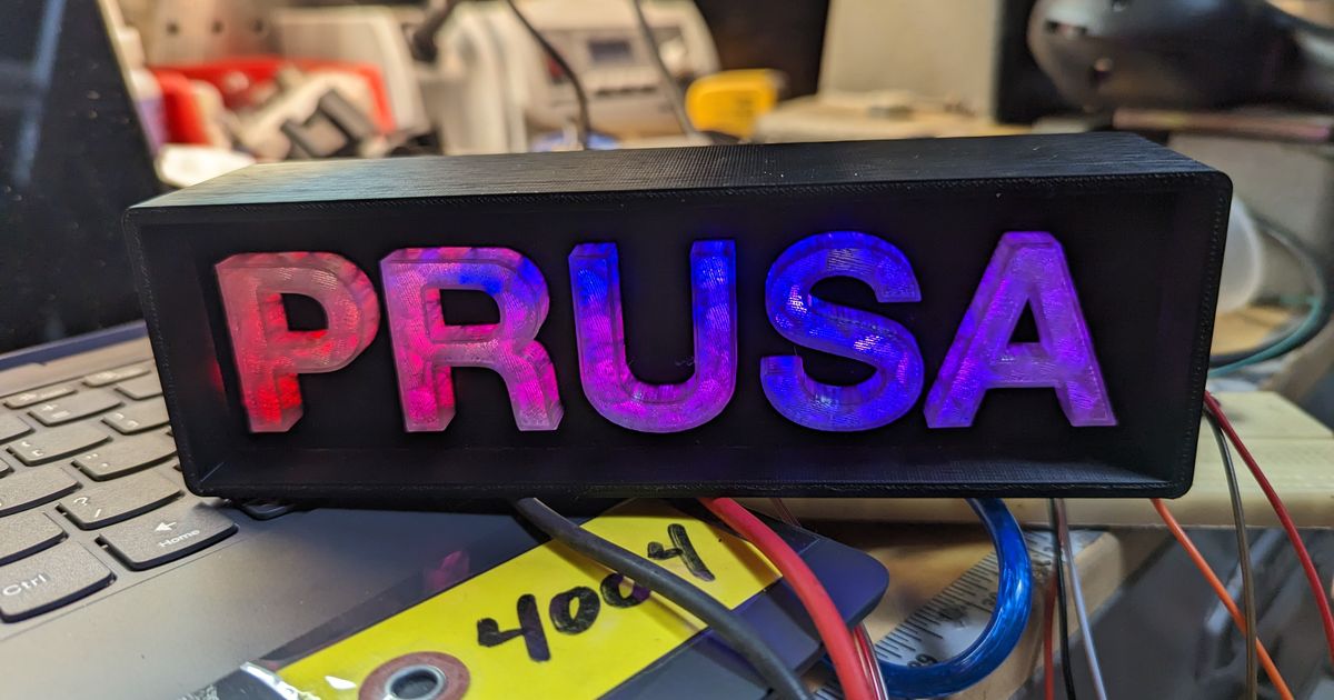 Lighted PRUSA Logo! by Bill Ruehl | Download free STL model ...