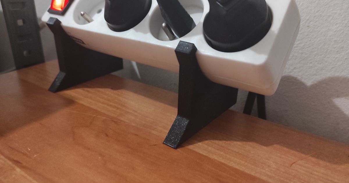 EU power cord holder by Detail Art Factory | Download free STL model ...