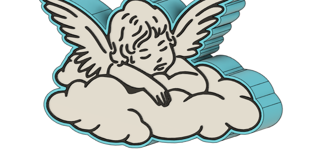 lightbox ange by Mil3D | Download free STL model | Printables.com