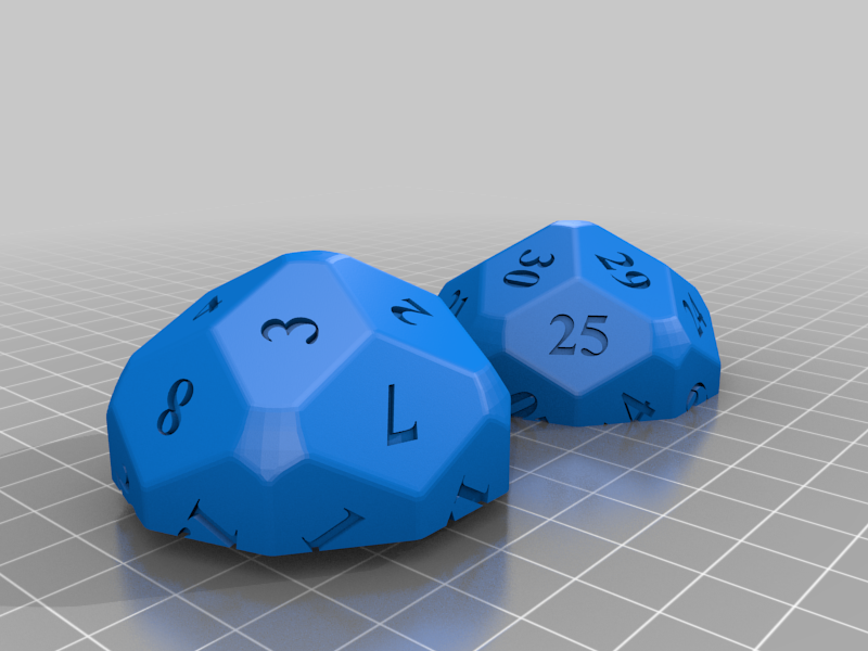 50 mm polyhedral dice by Alex Evans | Download free STL model ...