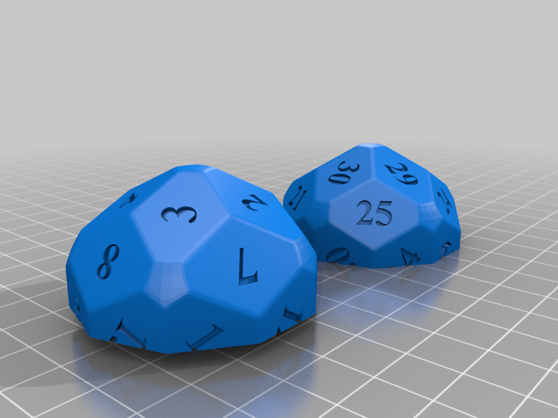 50 mm polyhedral dice by Alex Evans | Download free STL model ...
