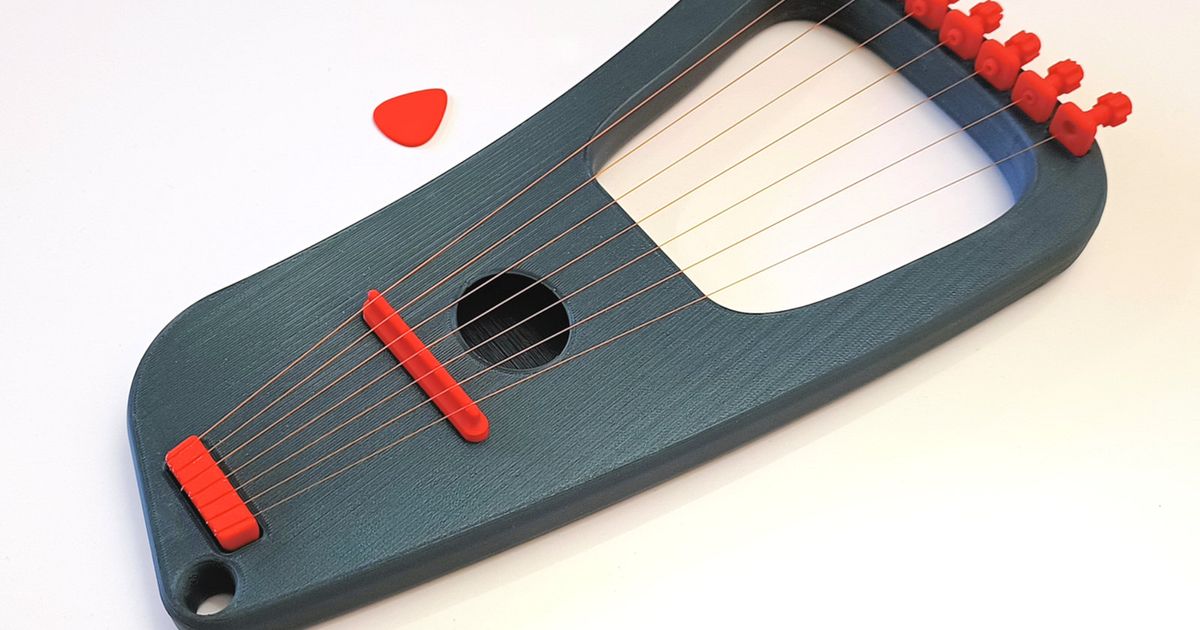 Lyre 100% PLA. (project - making musical PLA strings) by Wim V ...