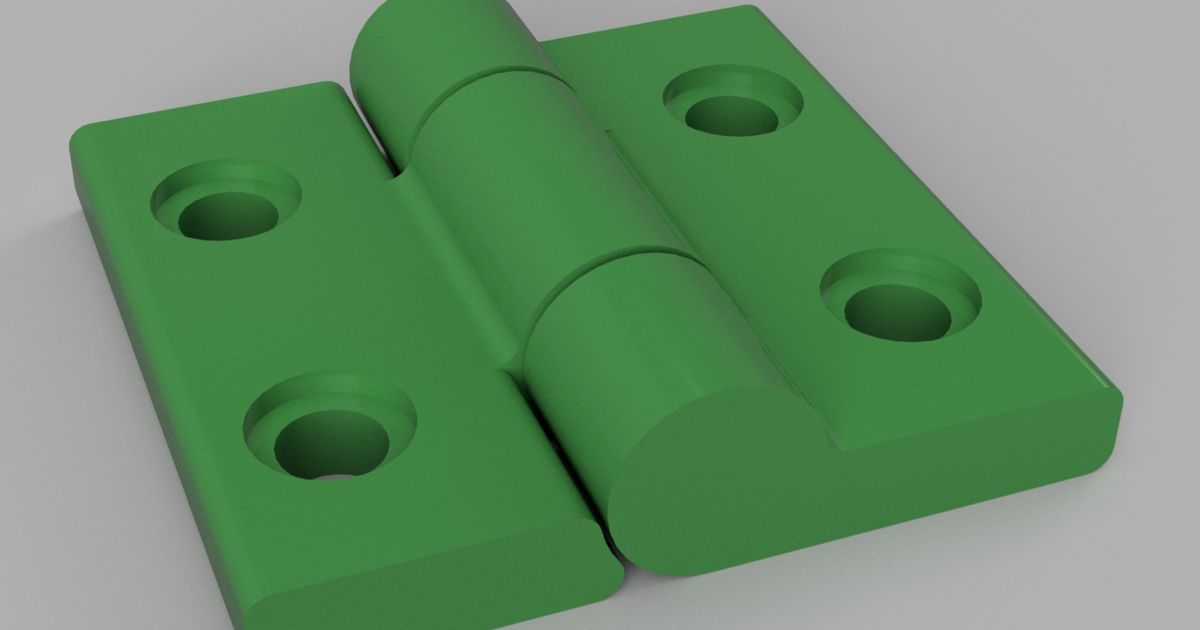 Print in Place Hinge by remotelove | Download free STL model ...